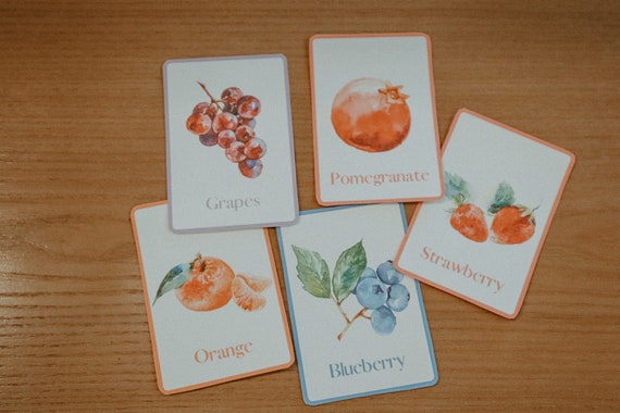 Fruit Memory Match Game Preschool Printable Flashcards | Etsy
