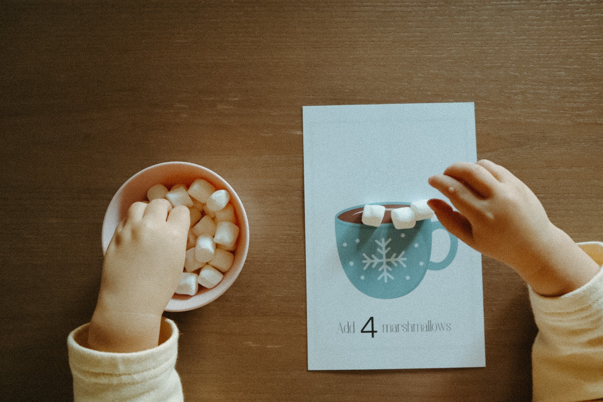 Preschool Christmas Activity, Marshmallow Counting Game, Christmas ...