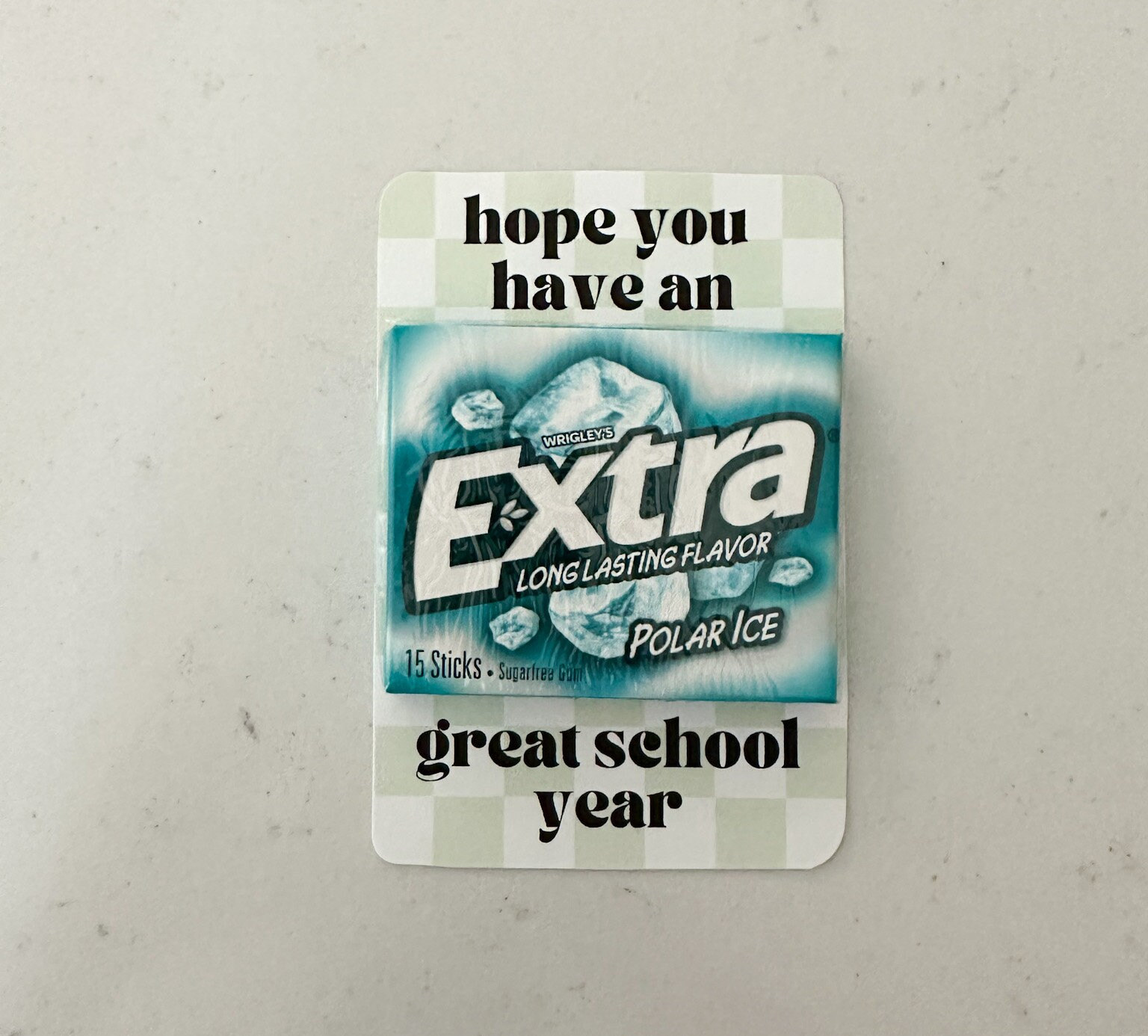 Back to School Gift Tag | Extra Great School Year | Extra Gum Printable ...