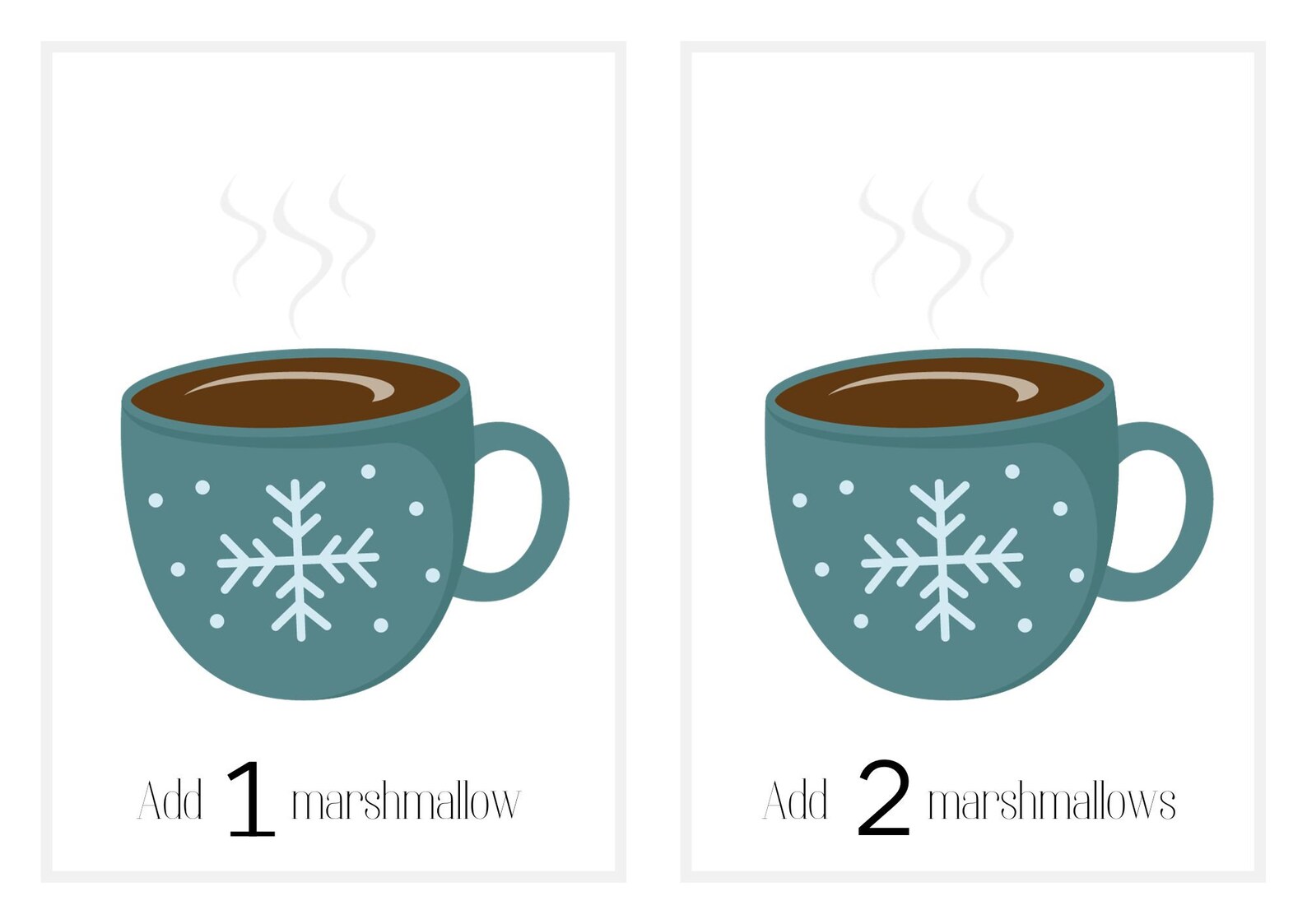 Preschool Christmas Activity, Marshmallow Counting Game, Christmas ...