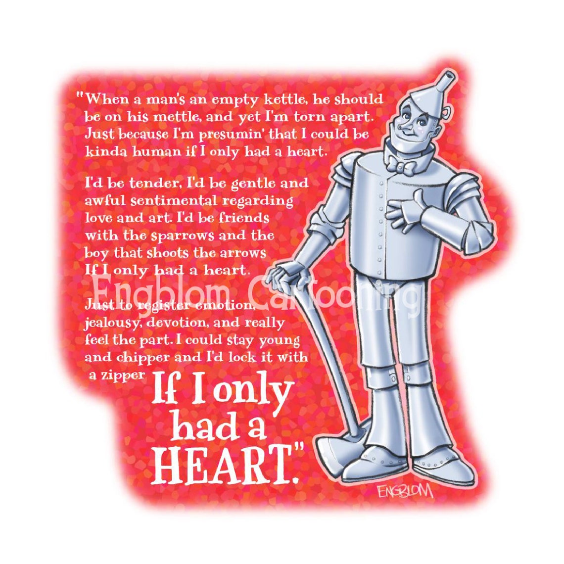Wizard of Oz: the Tin Man (8 X 8 Print) - Etsy