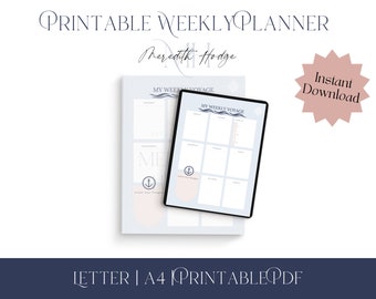 Printable Six Weekly Planner Week Scheduleplanner Download - Etsy