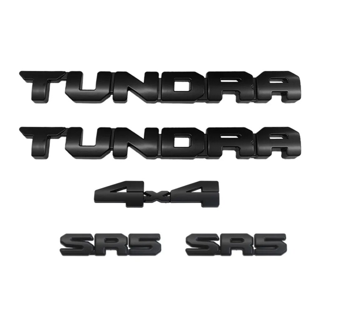 Tundra 2022-2024 Matte Black Emblems Overlay Blackout - Etsy