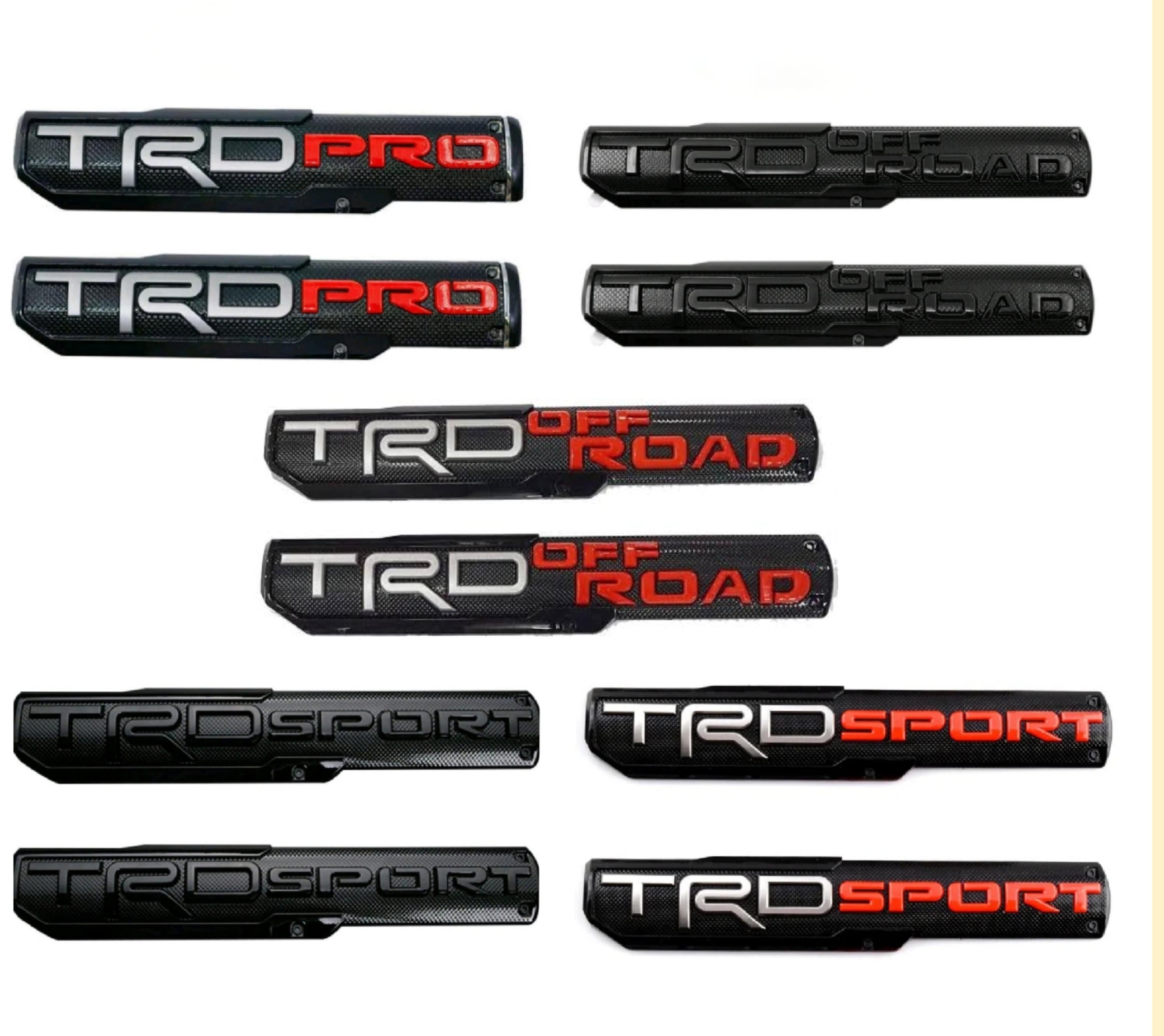 2pc TRD Sport Pro off Road Door Emblem Sticker Badge for - Etsy
