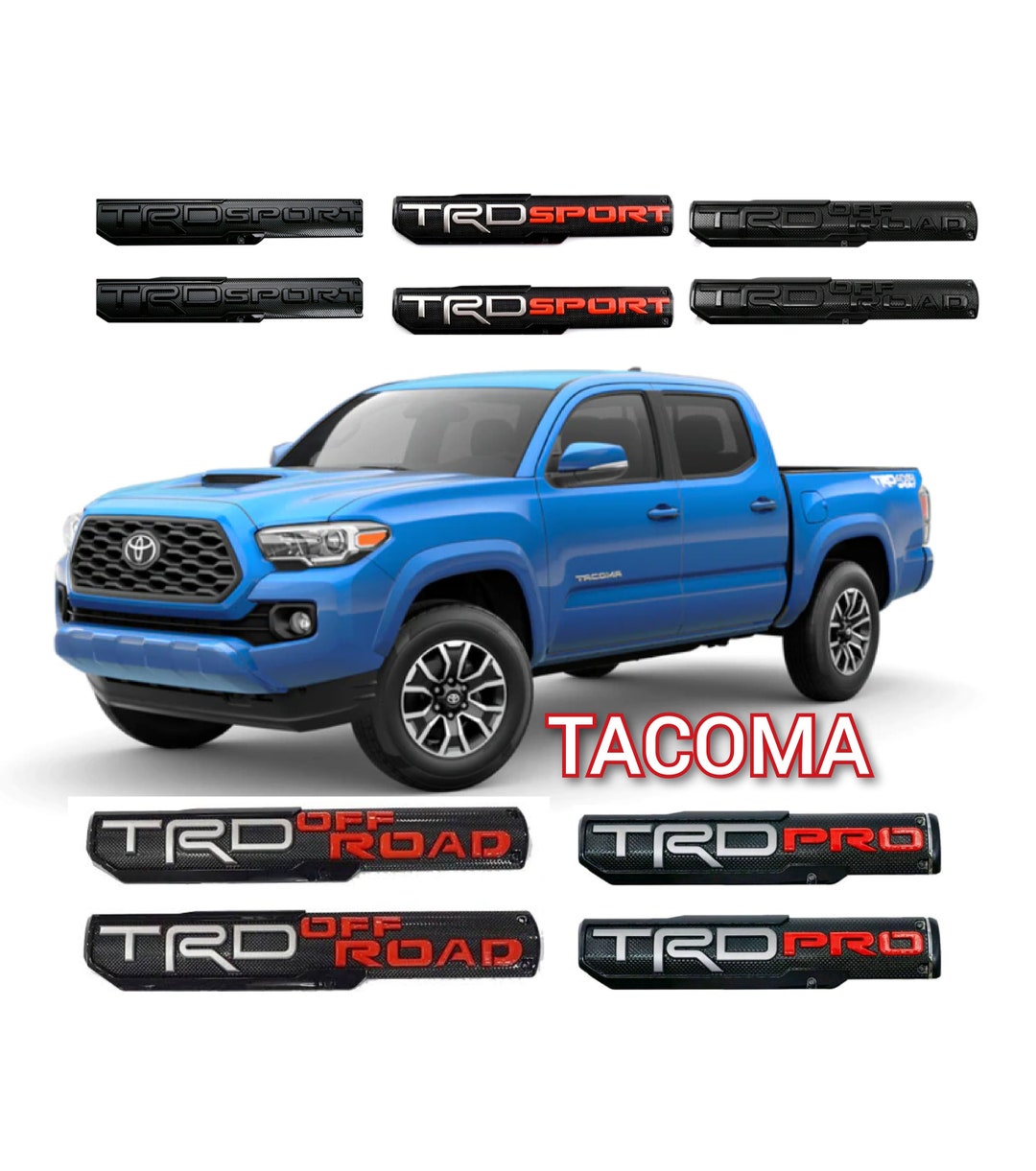 2pc TRD Sport Pro off Road Door Emblem Sticker Badge for - Etsy