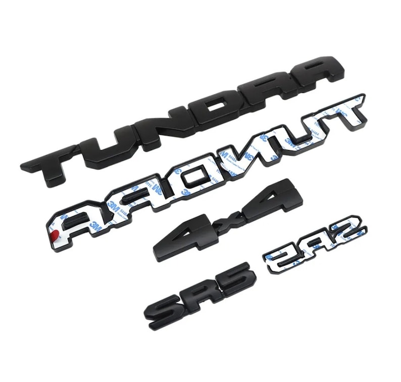 Tundra 2022-2024 Matte Black Emblems Overlay Blackout - Etsy