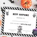 Printable Halloween Costume Award Certificates: Teen & Adult Contest ...