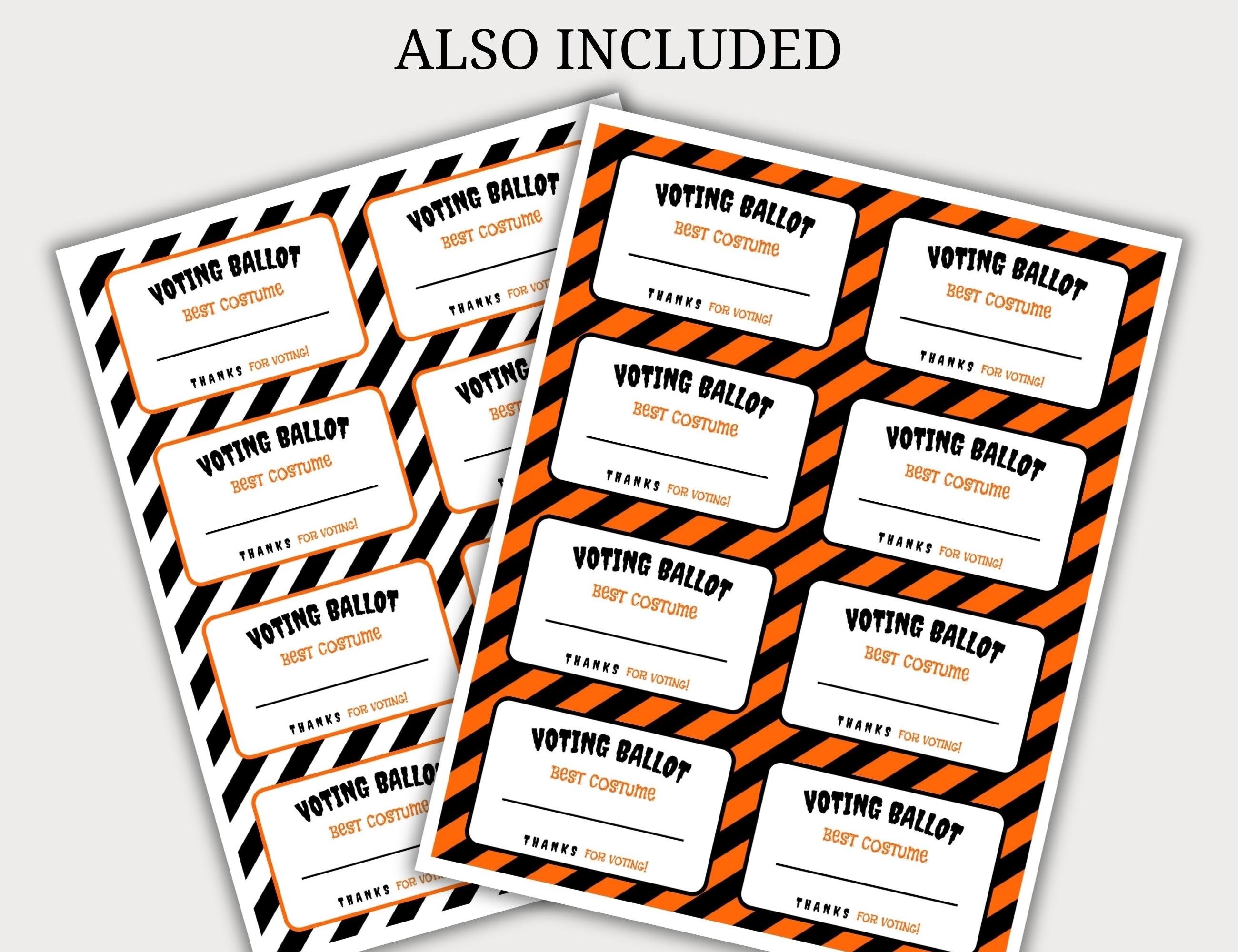 Halloween Costume Award Certificates, Printable Halloween Templates ...