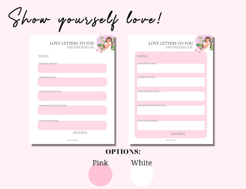 Self-love Letter: Daily Affirmations, Self-care Gift (PDF) - Etsy
