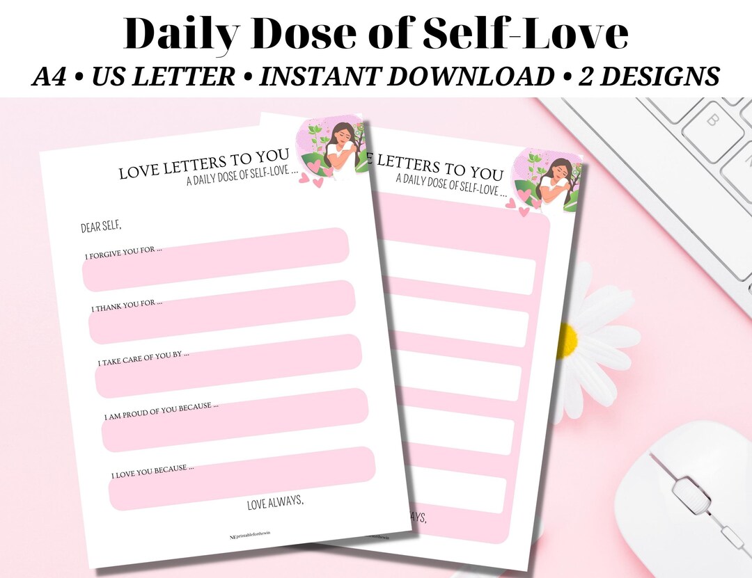 Self-love Letter: Daily Affirmations, Self-care Gift (PDF) - Etsy