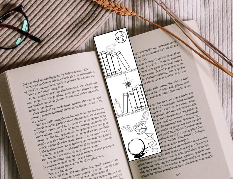 Marque-page imprimable Wizard, lot de 3 - carnet de lecture, signets d ...