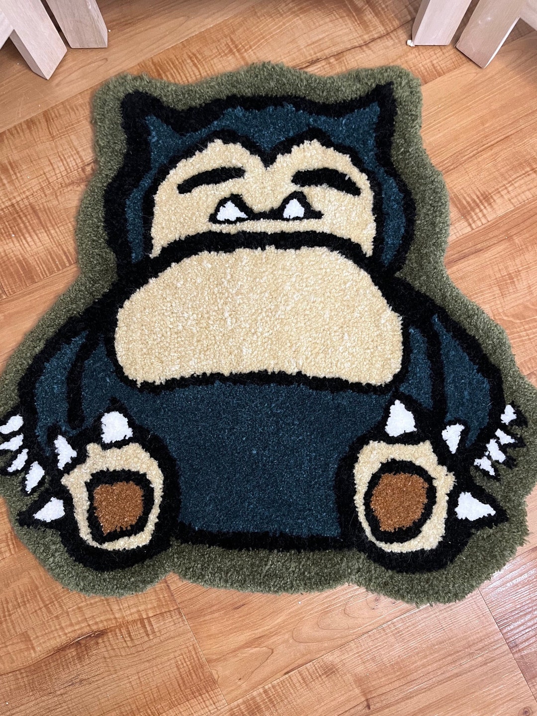Handmade Pokemon Tufted Rug, Snorlax - Etsy