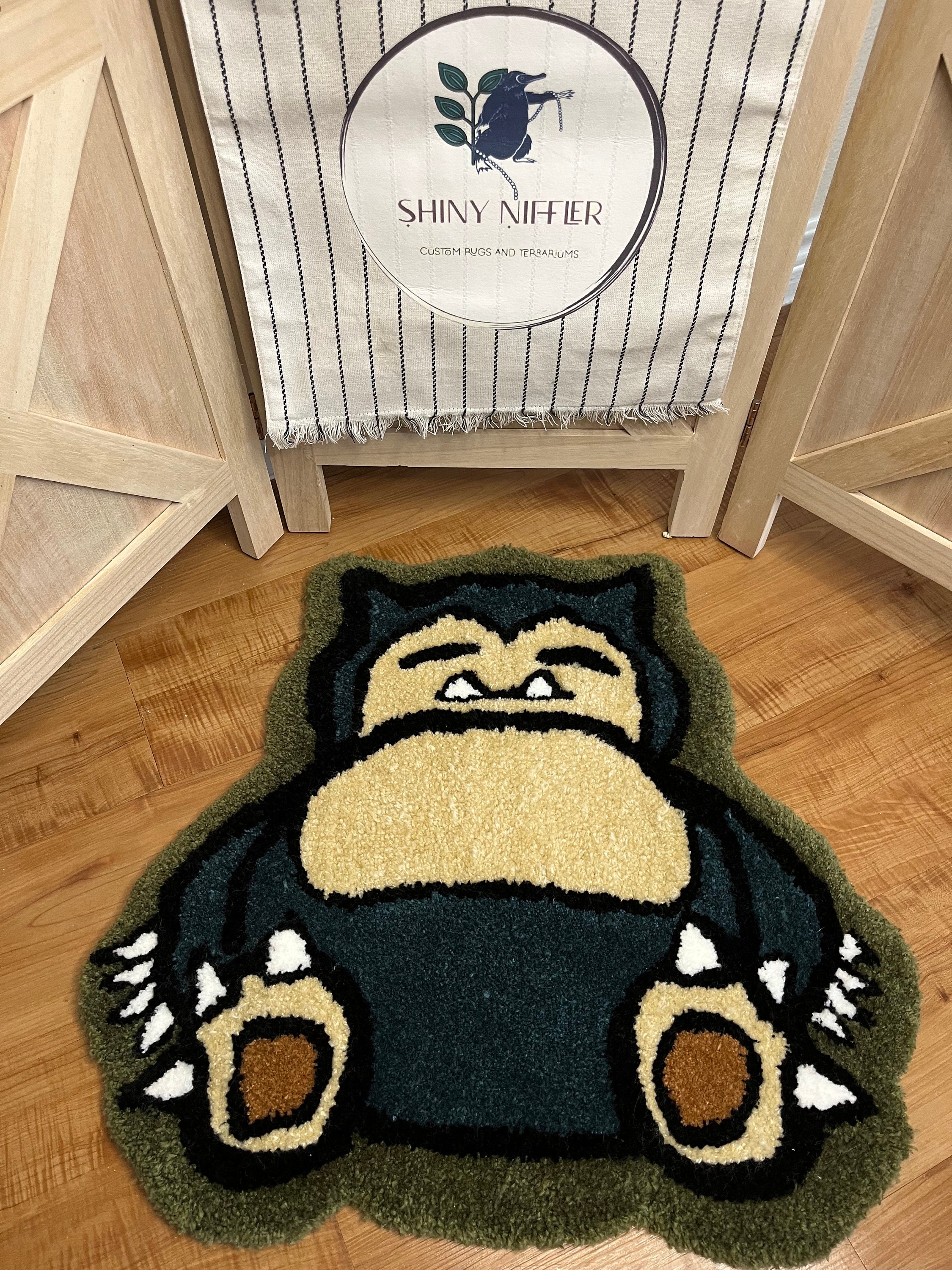 Handmade Pokemon Tufted Rug, Snorlax - Etsy