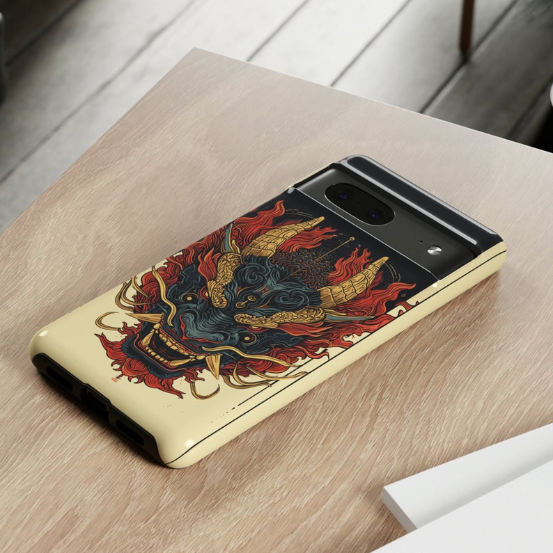 Japanese Oni Mask Google Pixel Tough Case Elegant Demon Design ...