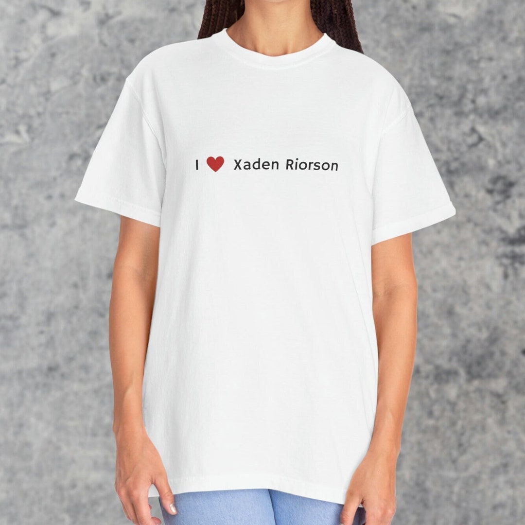 I Love Xaden Riorson, Fourth Wing Comfort Colors Shirt, Fourth Wing ...