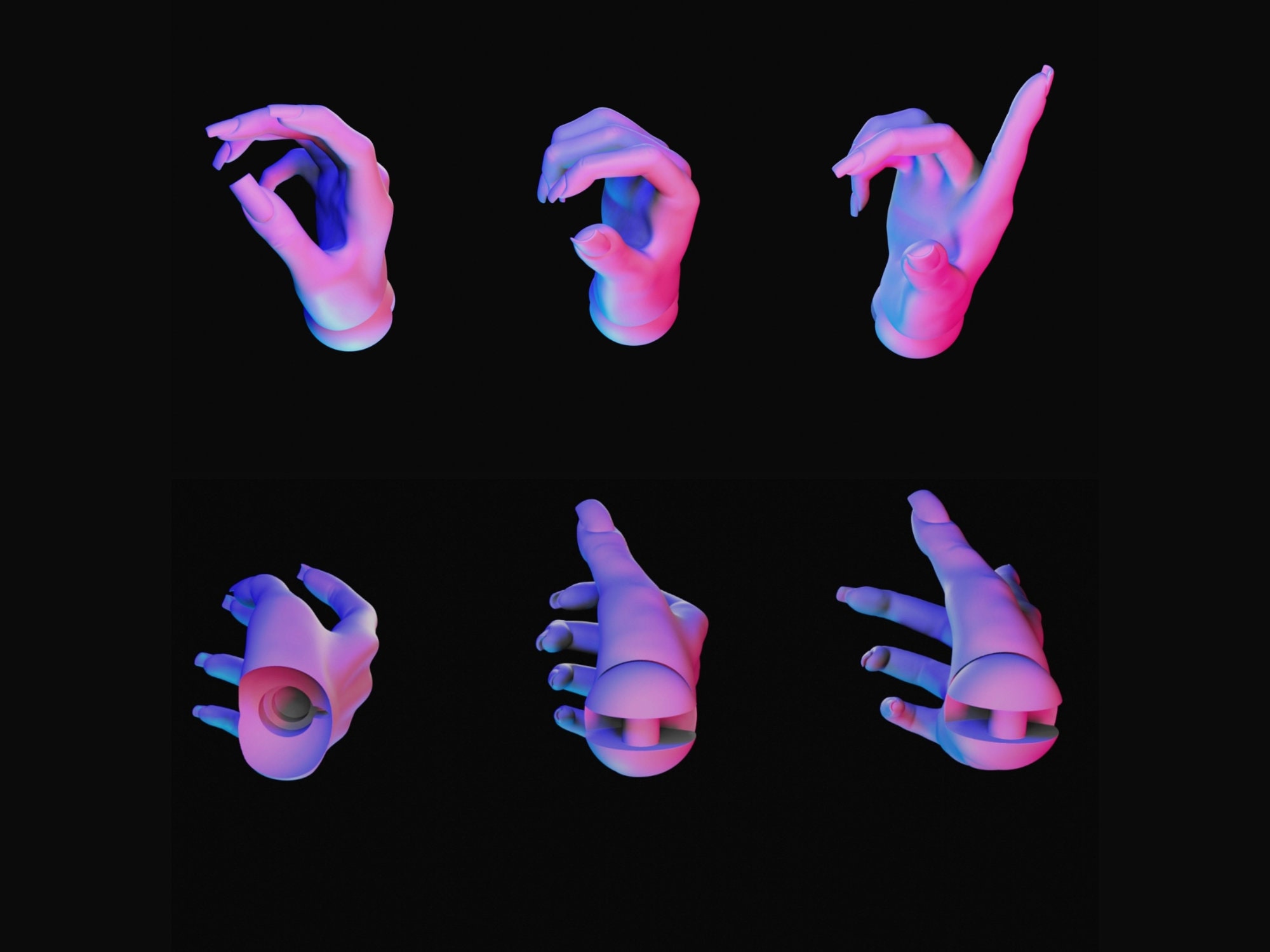 BJD Hands Bundle | 3D Model | STL Files for Printing | Art Doll DIY ...