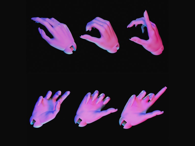 BJD Hands Bundle | 3D Model | STL Files for Printing | Art Doll DIY ...