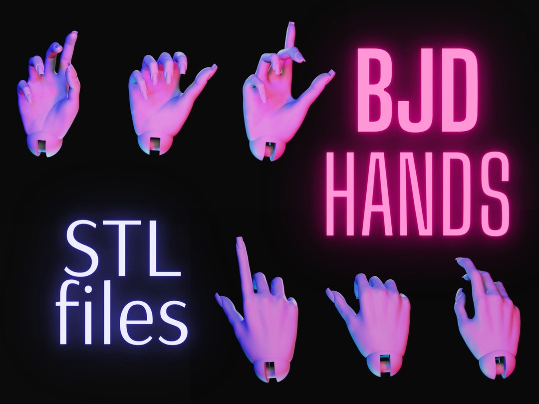 BJD Hands Bundle | 3D Model | STL Files for Printing | Art Doll DIY ...