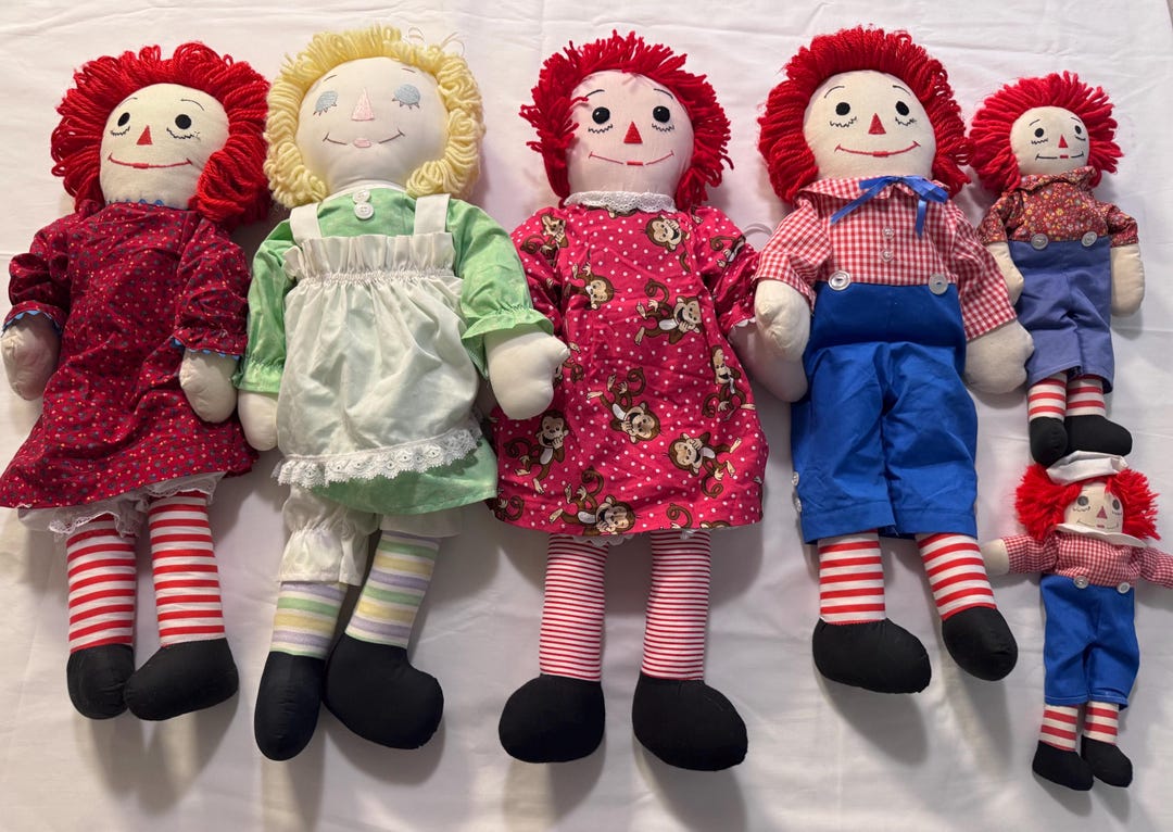 Handmade Raggedy Ann and Andy - Etsy