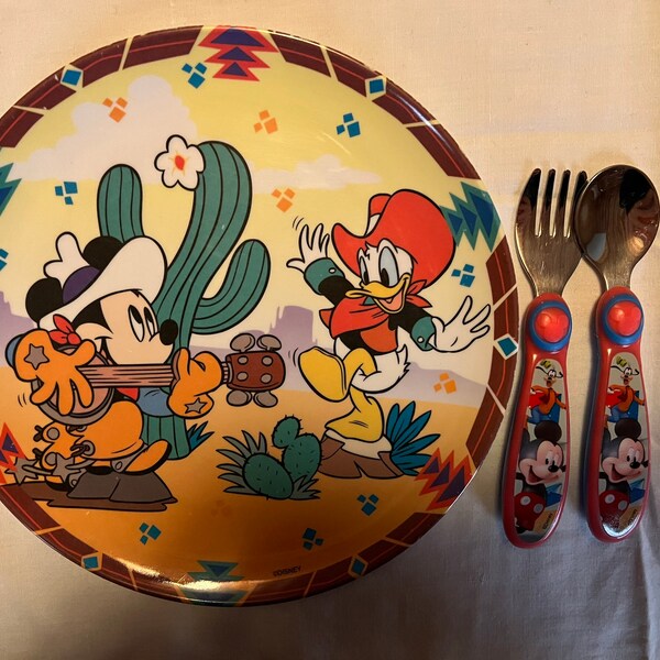 Mickey Mouse Spoon Fork - Etsy