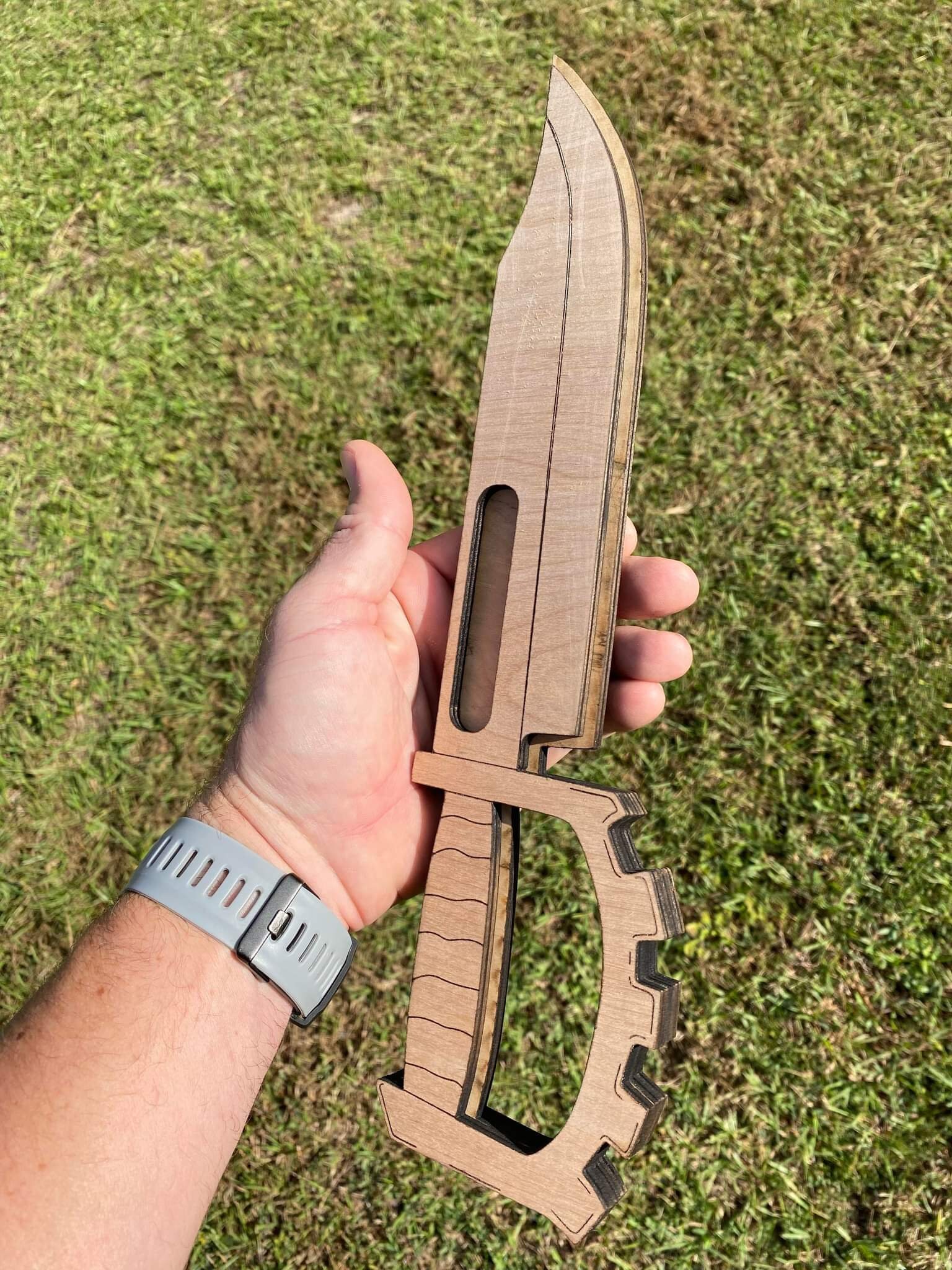 Kids Wooden COD Bowie Knife Toy Call of Duty Vector File - Etsy