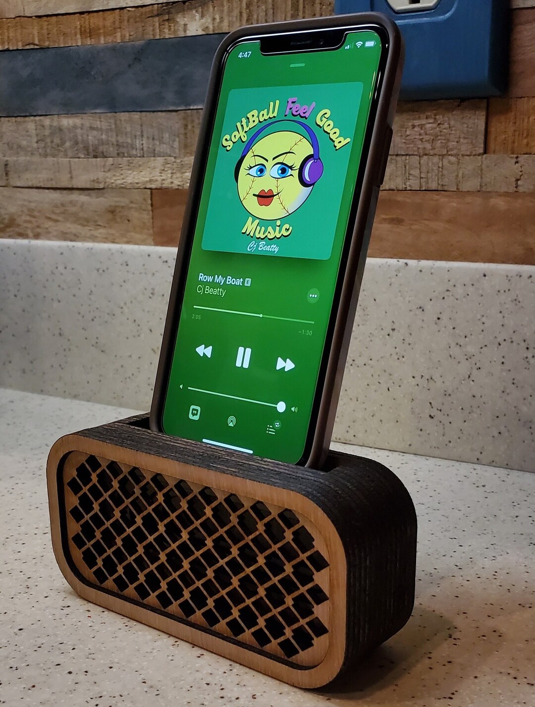 Wood Phone Speaker Box - File Download Only - (svg, Dxf, Pdf, Png) 3mm ...