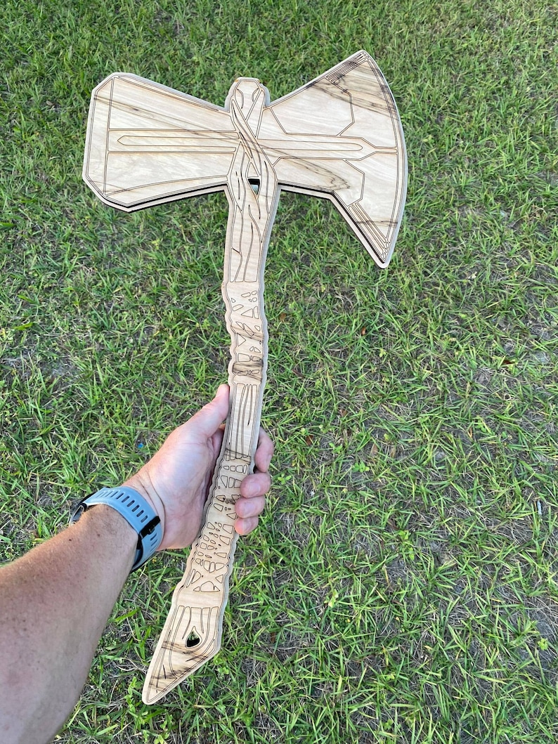Kids Wooden Thor Stormbreaker Axe Toy Vector File svg - Etsy