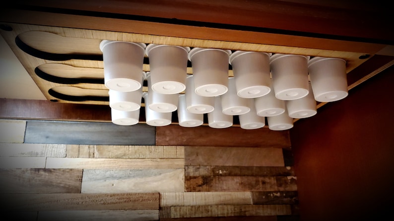 3 Row K-cup Rack / Storage - Cabinet Undermount or Wall Mount - File ...