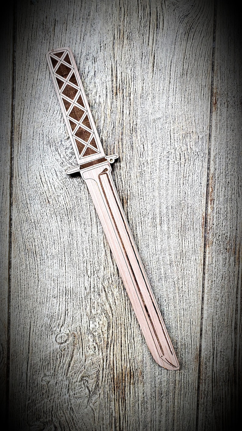 Kids Toy Wood Tanto Sword Vector Laser Cut Files svg Dxf - Etsy