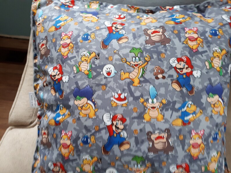 Super Mario Print Pillow Set - Etsy