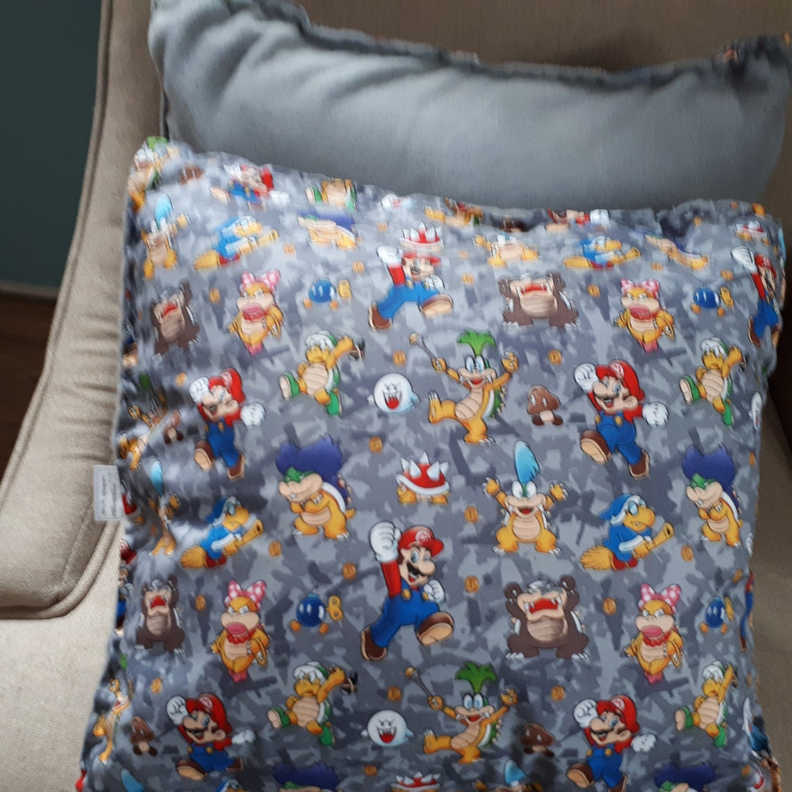 Super Mario Print Pillow Set - Etsy