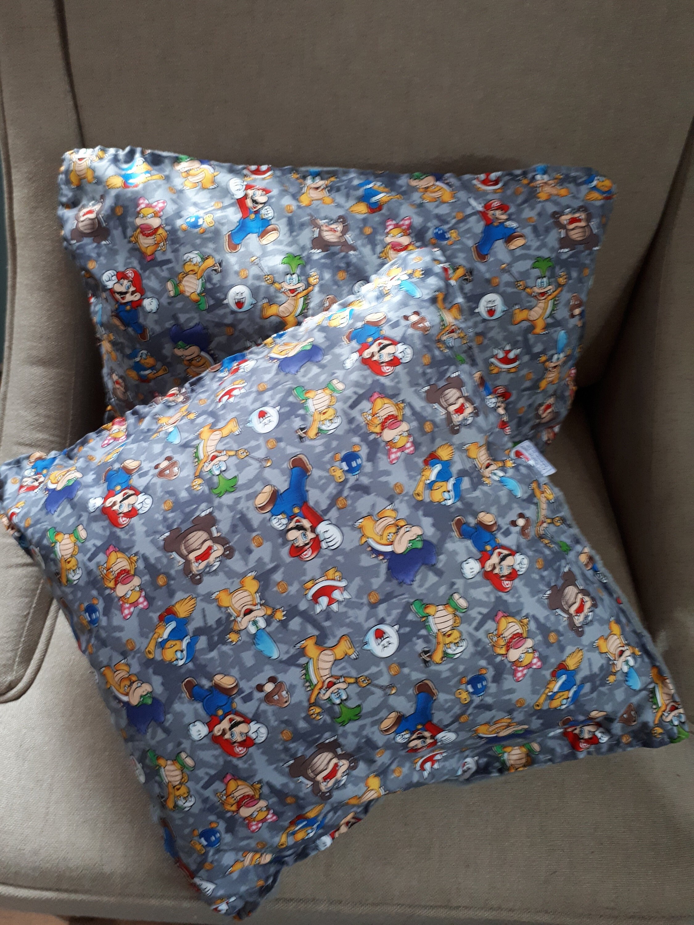 Super Mario Print Pillow Set - Etsy