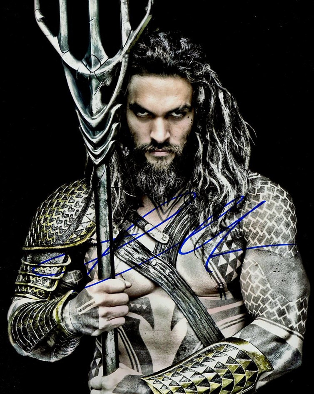 Jason Momoa AQUAMAN in Person Signed Photo - Etsy