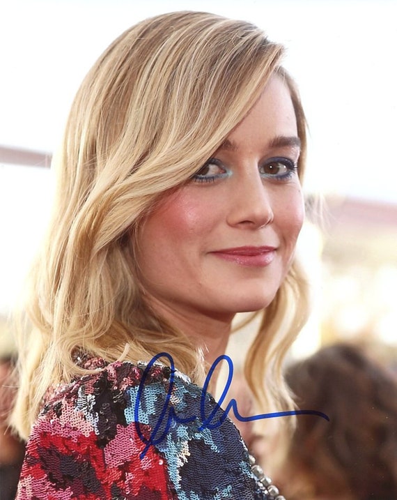 Brie Larson BEAUTIFUL in Person Signed Photo - Etsy