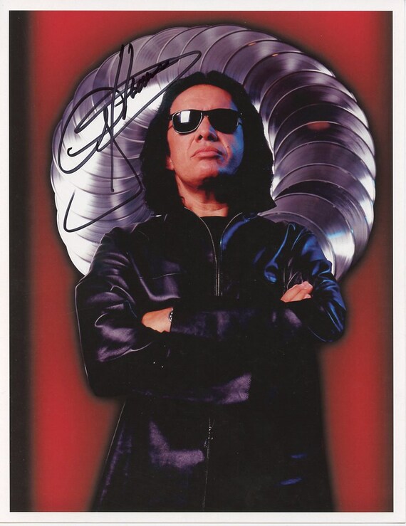 Gene Simmons KISS in Person Signed Photo Private Signing - Etsy