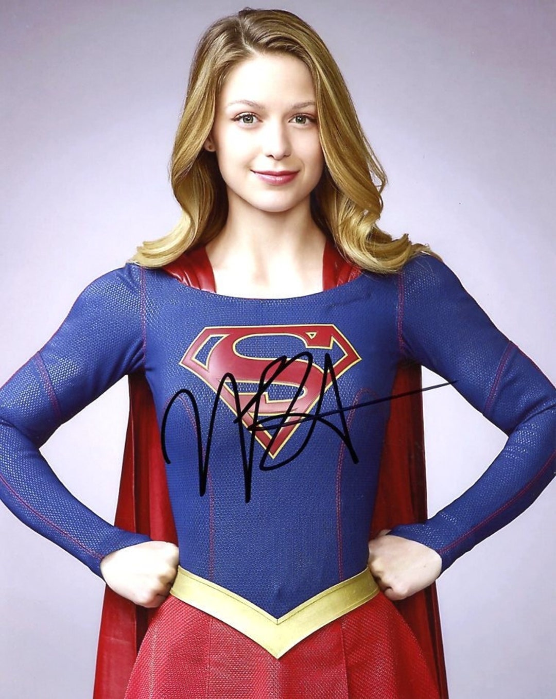 Melissa Benoist SUPERGIRL in Person Signed Photo - Etsy