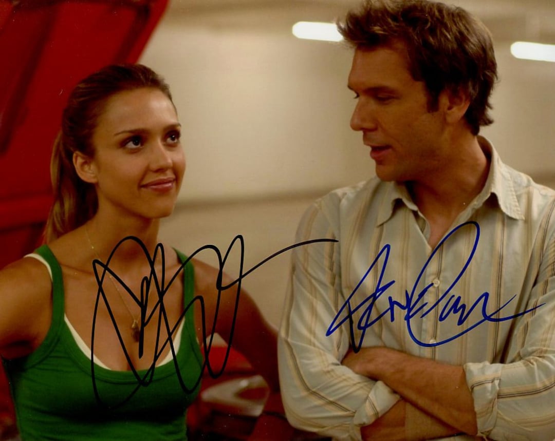 Jessica Alba / Dane Cook GOOD LUCK CHUCK in Person Signed Photo - Etsy