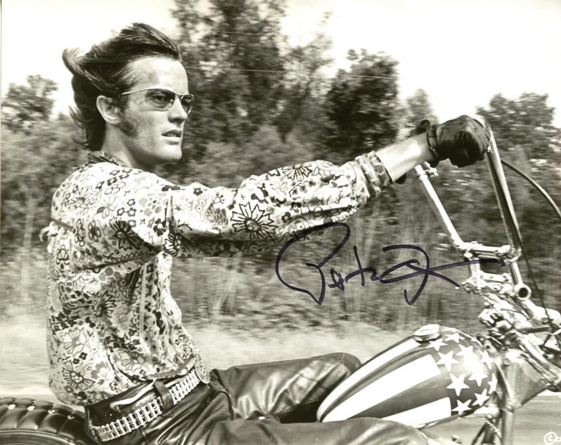 Peter Fonda EASY RIDER in Person Signed Photo - Etsy