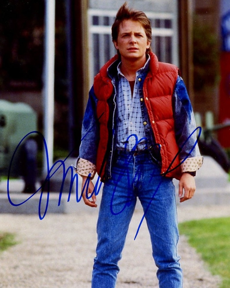 Michael J Fox BACK to THE FUTURE in Person Signed Photo - Etsy