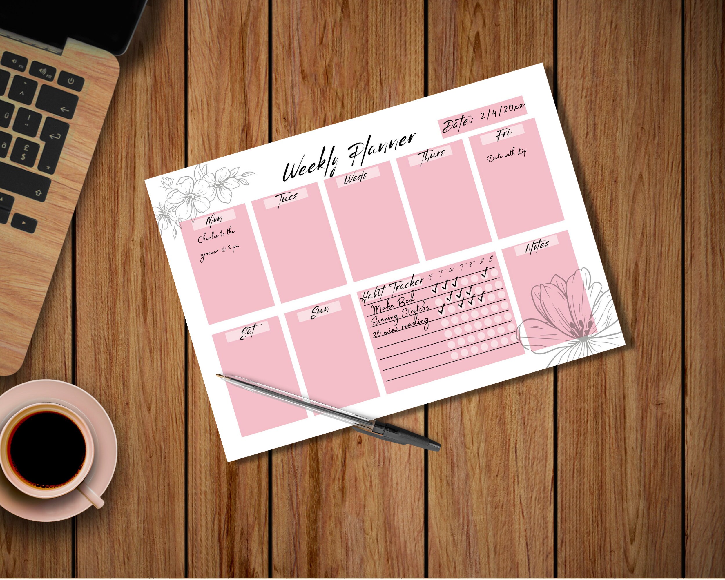 All-in-one Planner Monthly Planner Weekly Planner Daily Planner ...