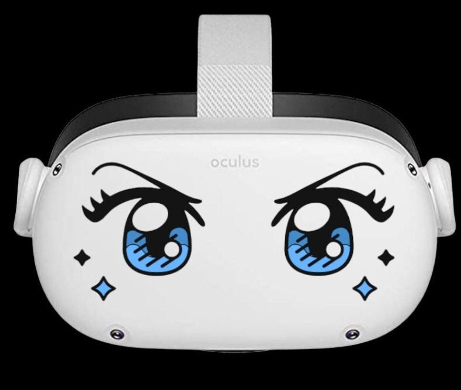 Oculus VR Headset Sticker Anime Cute Cartoon Eyes Smile Fun - Etsy