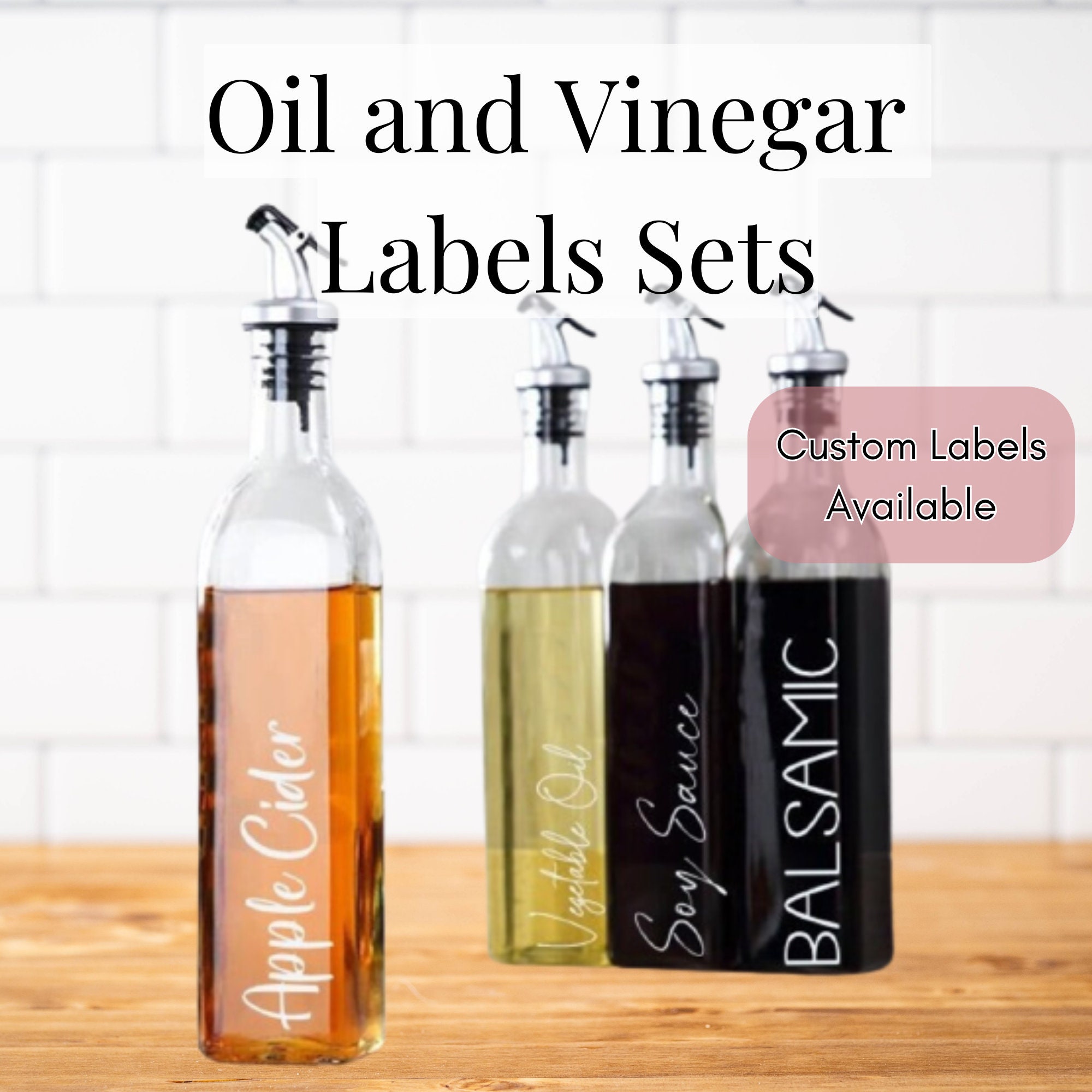 Oil Vinegar Labels And Name