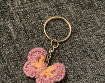 Crochet Butterfly Keychain Pattern - Etsy