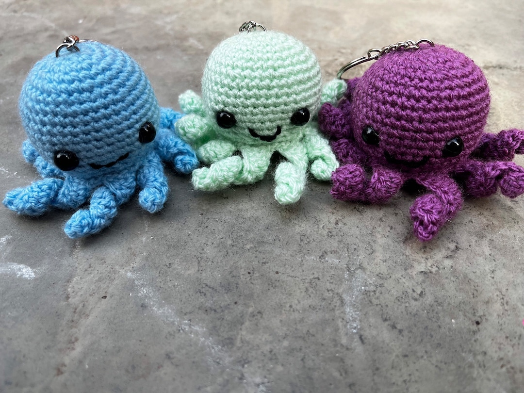 Octopus Crochet / Amigurumi Keyring - Etsy