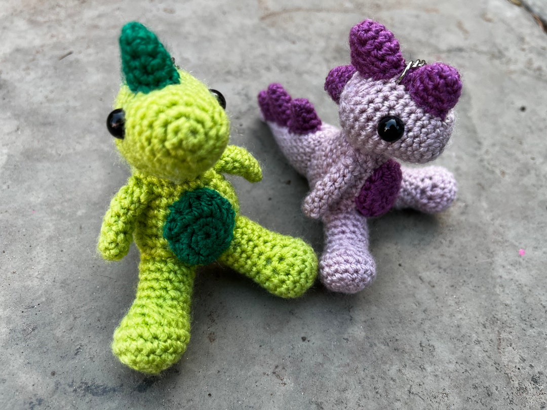 T-rex Dinosaur Crochet Amigurumi Keychain/keyring - Etsy