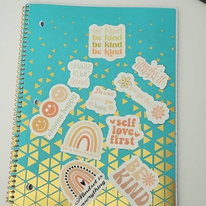 Inspirational Stickers, Self Love First Stickers, Be a Nice Human ...