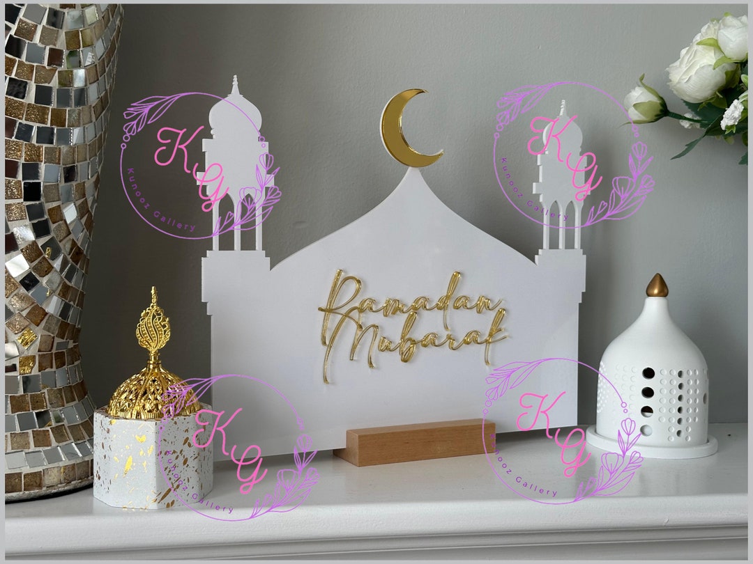 Ramadan Mubarak Masjid Sign Ramadan Decor Ramadan Mosque Acrylic Sign ...