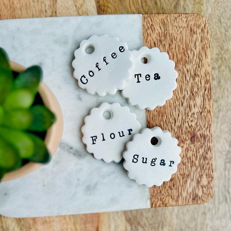 Scalloped Labels - Etsy