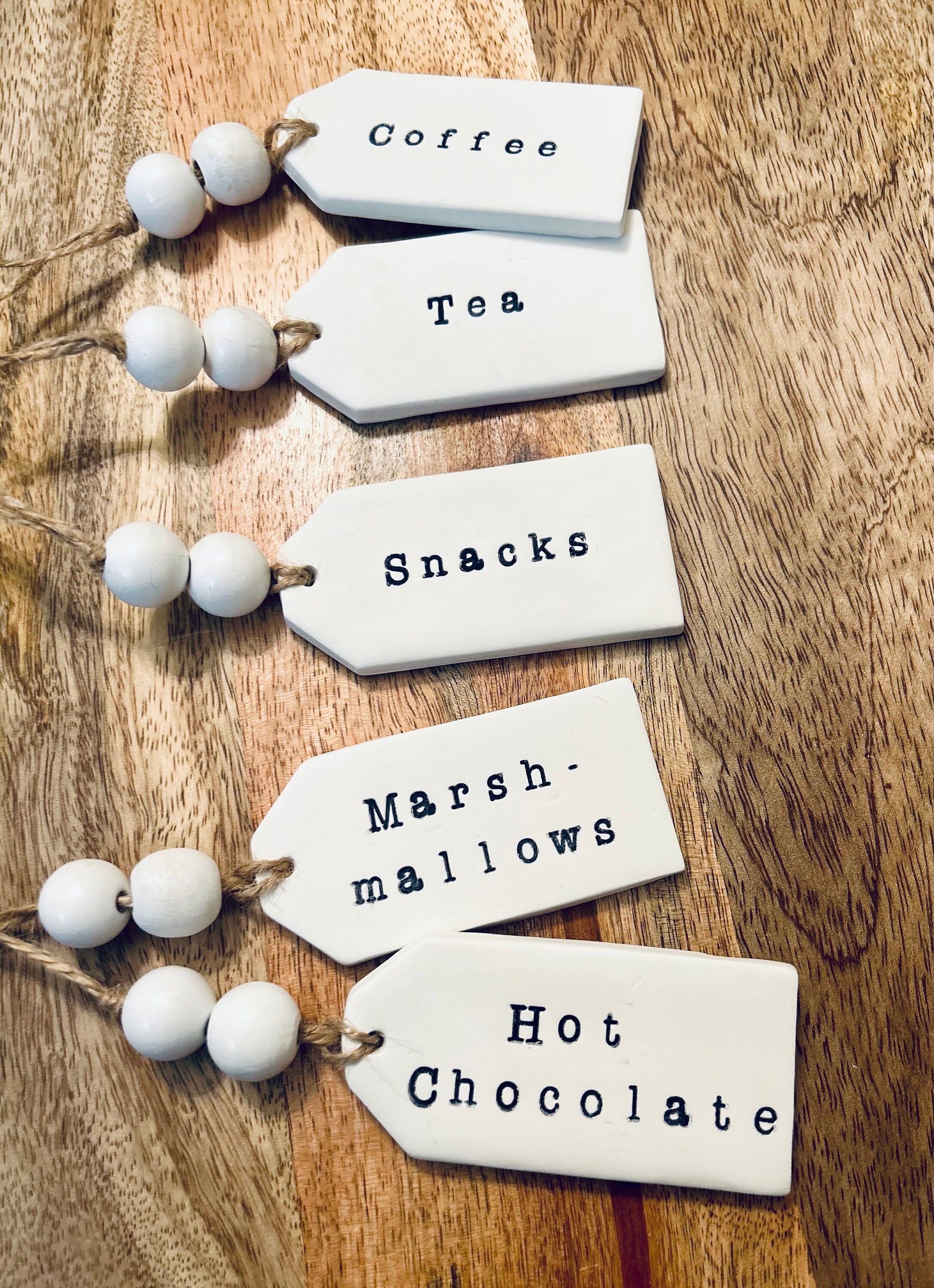 Custom, Clay Tags for Closets, Guest Rooms, Storage L Minimalist, Boho ...