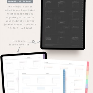 Vertical Mind Map, Fillable PDF Printable Mind Map Planner Idea Board ...